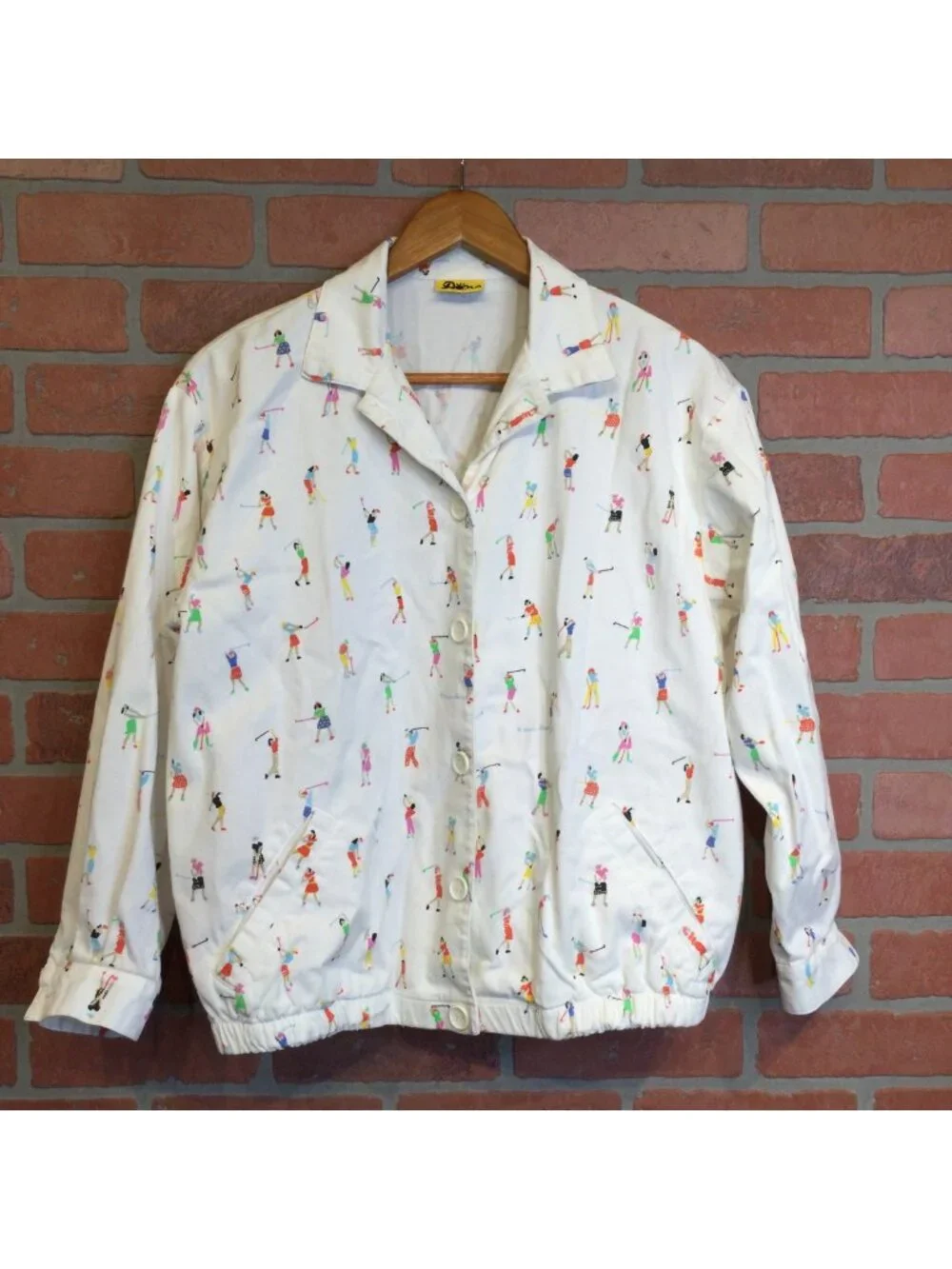 Ken Done | Jackets & Coats | Vintage Ken Done Women Golf Print Bomber ...